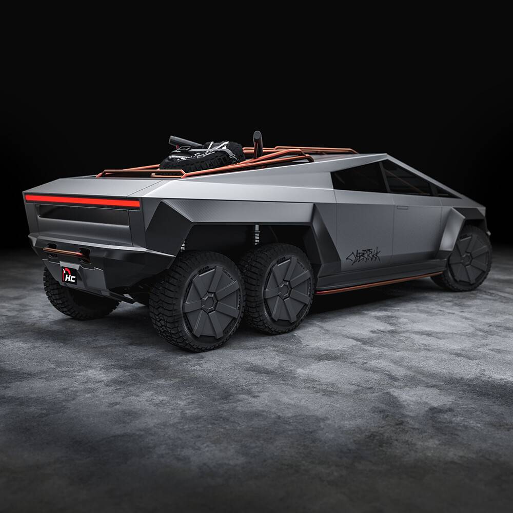 Tesla CyberTruck 6x6 Concept Designed By Rostislav Prokop | Auto Lux