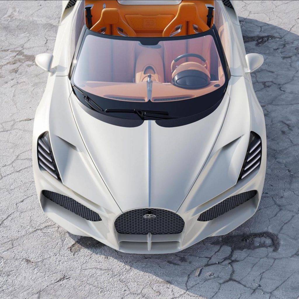 Bugatti Mistral in Full White Coffee and Tangerine Interior | Auto Lux