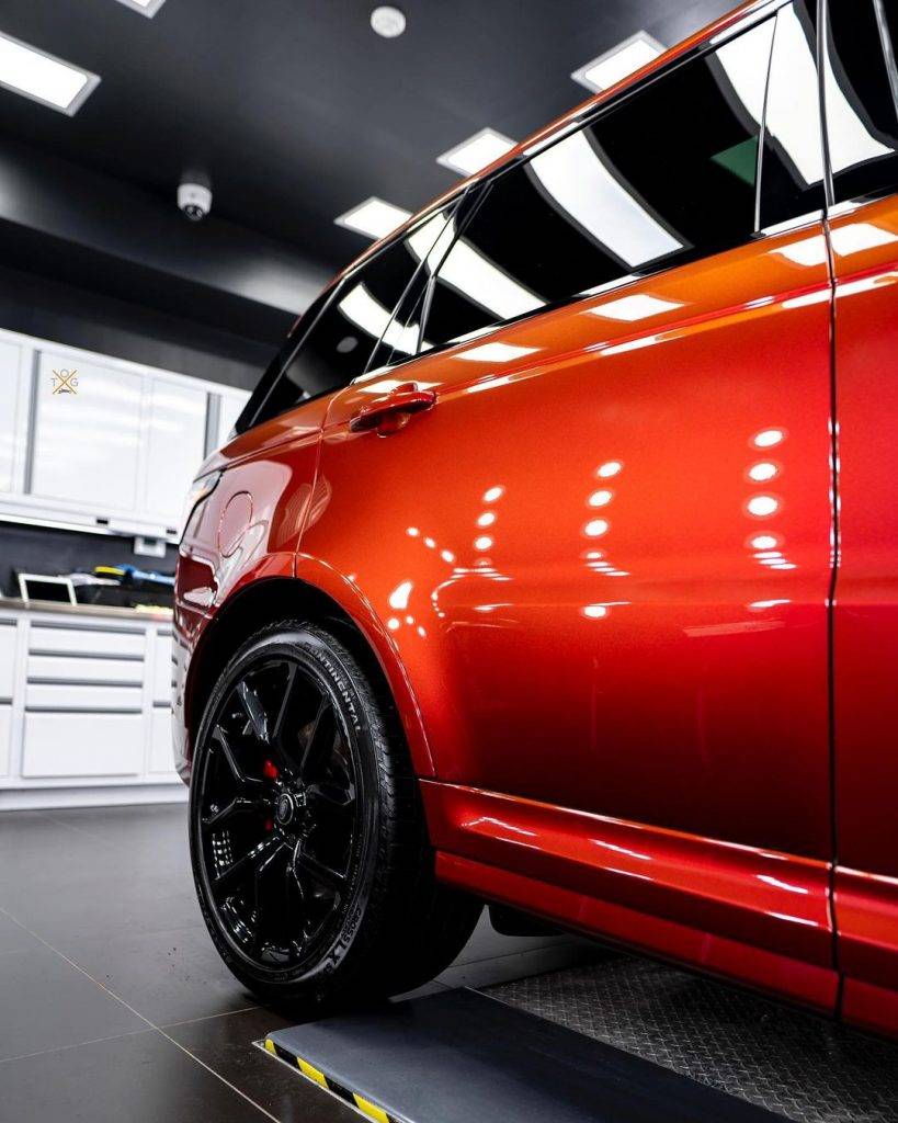 Cherry Red Range Rover SVR By Touch Of Glass Detail | Range Rover Fans