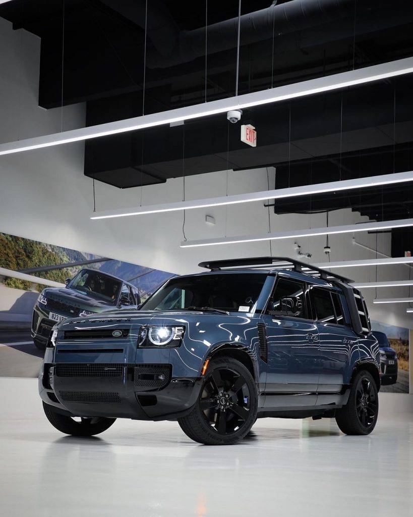 2022 Tasman Blue Land Rover Defender 110 With Ebony Interior | Range ...