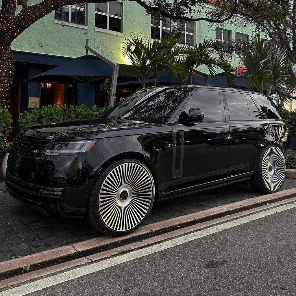 2023 Black Range Rover on 26" Velos Forged Wheels | Range Rover Fans