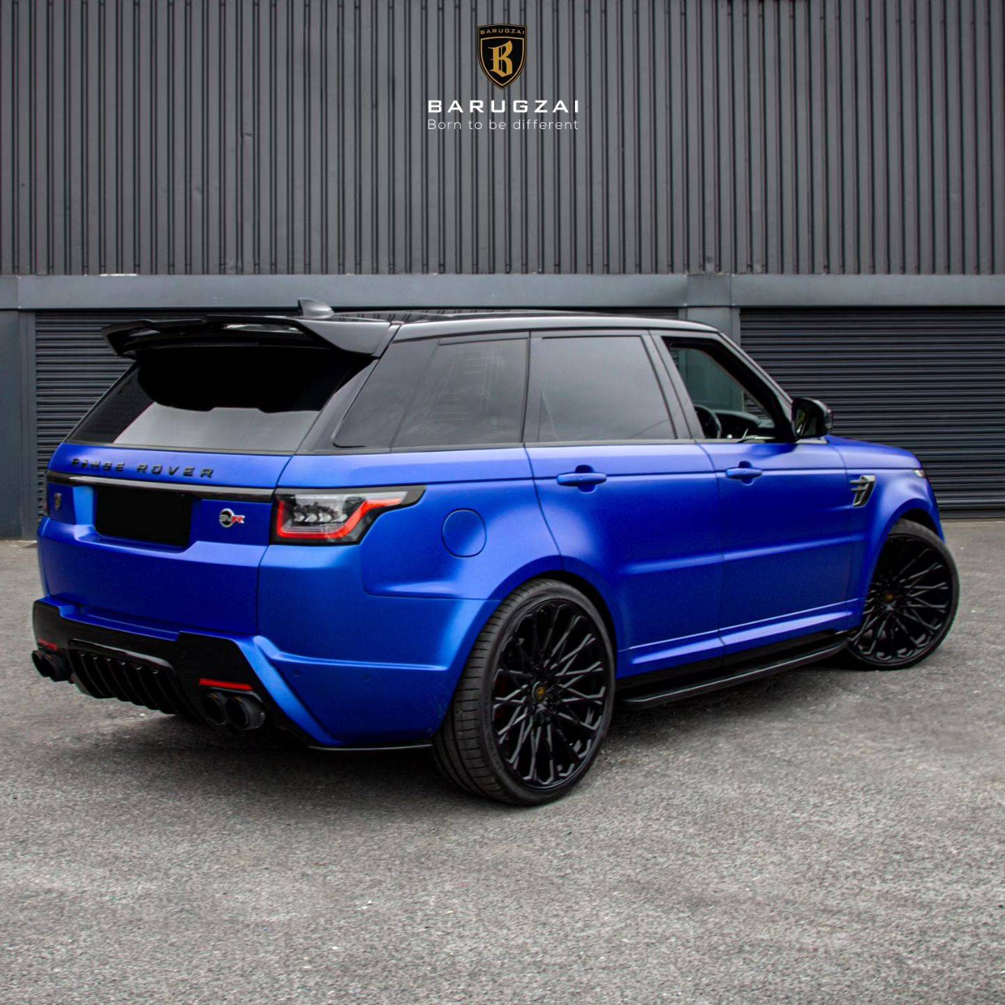 Barugzai Cabaro Finished in Estoril Blue Sitting on 24" Wheels | Range ...